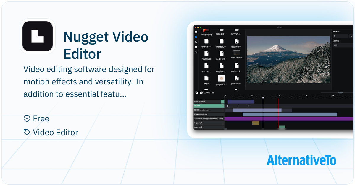 Nugget Video Editor: Video editing with fast rendering and motion ...