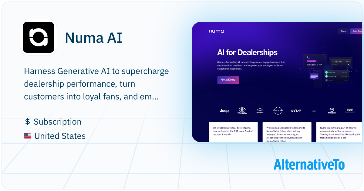 Numa AI: Leverage modern Generative-AI to autonomously capture every RO ...