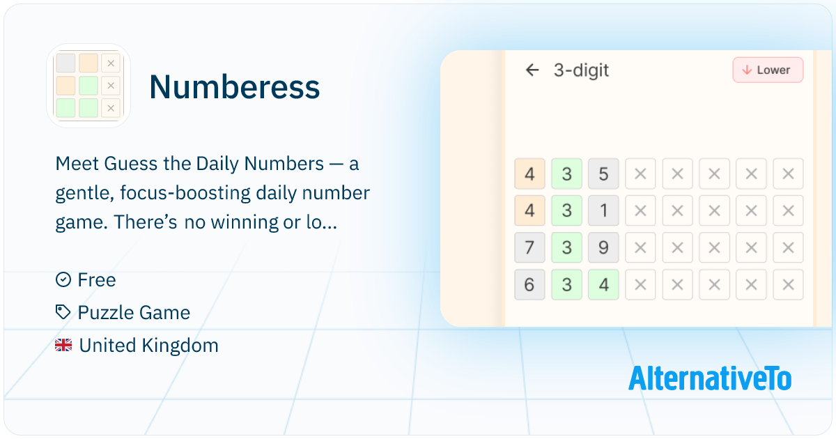 Numberess: Wordle-style daily number guessing game with 6 rounds per ...