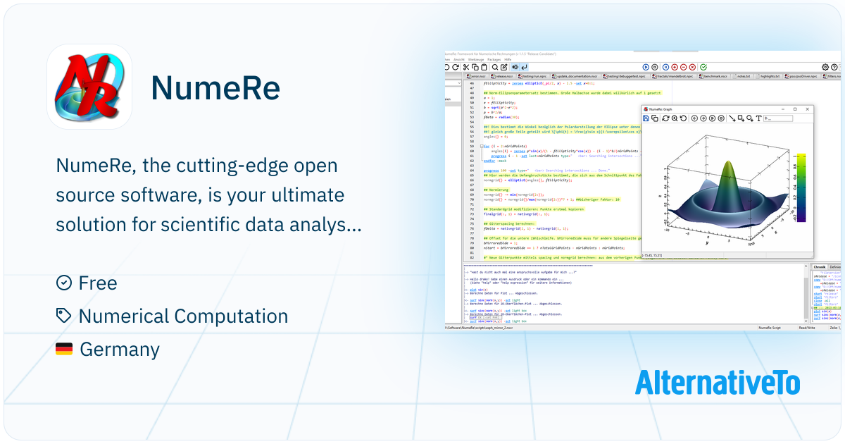 NumeRe: Open source analysis tool for numeric, stats, and visualization ...