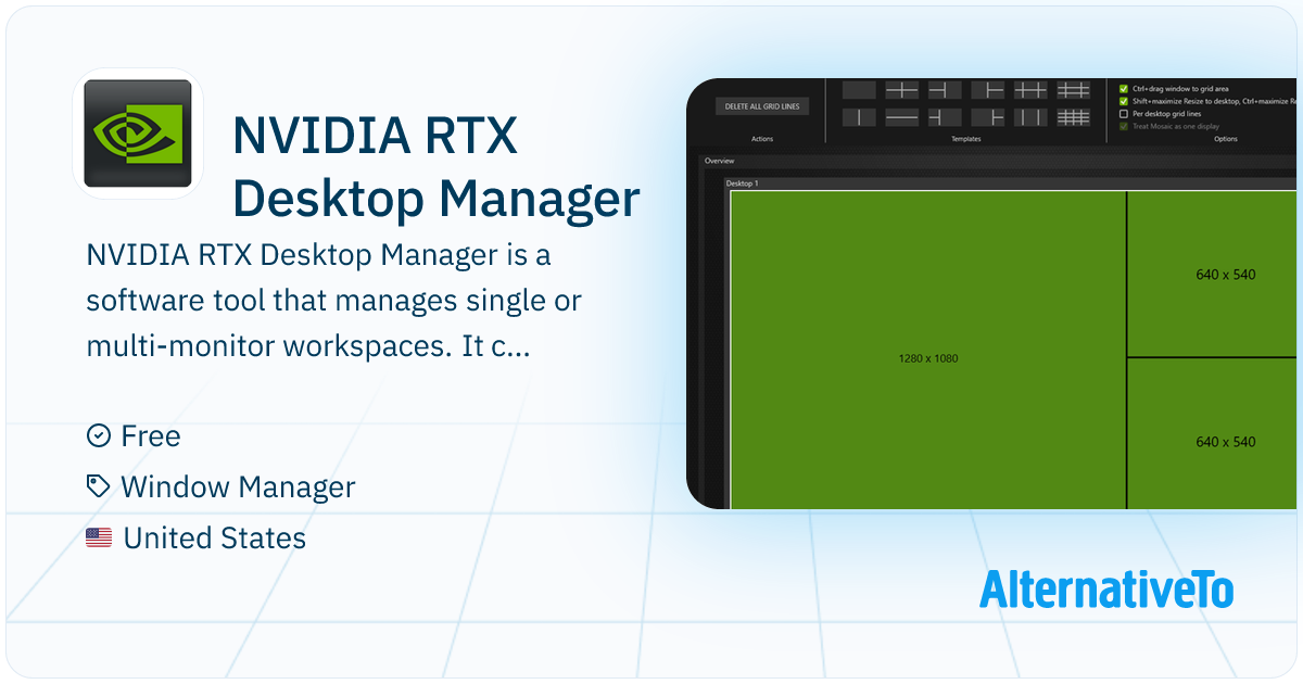 NVIDIA RTX Desktop Manager: Software tool | AlternativeTo