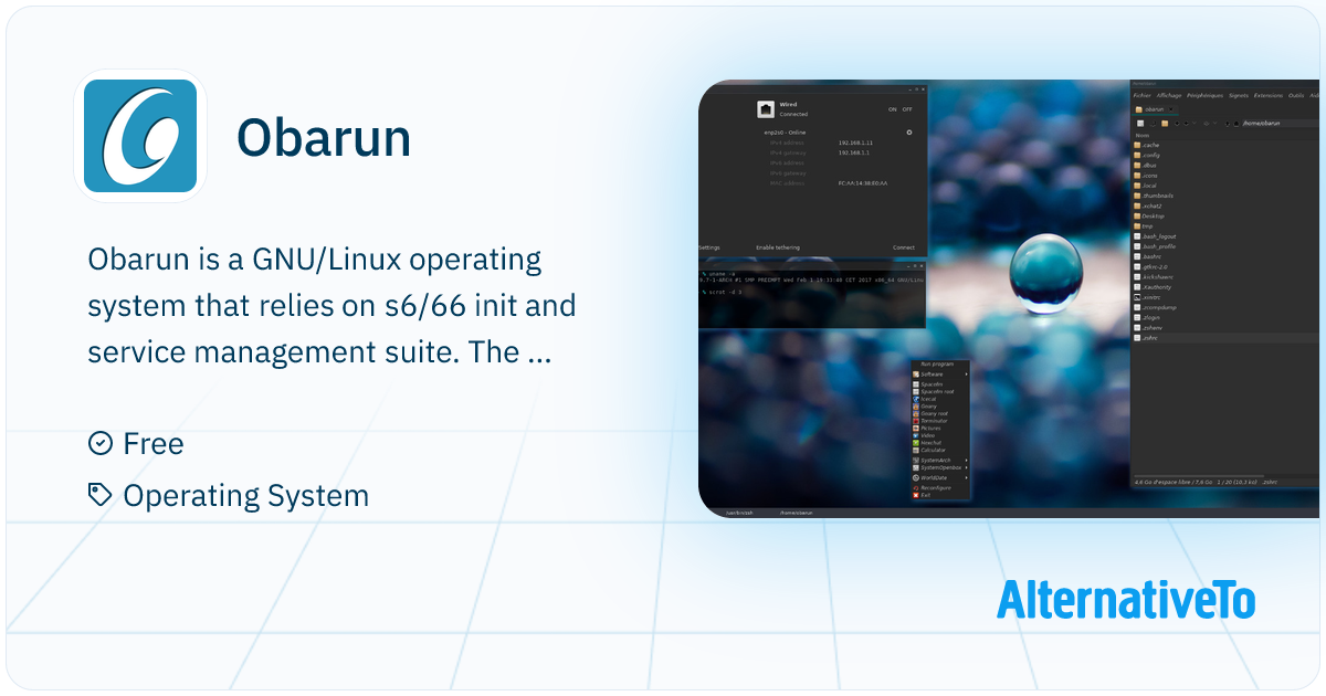 Obarun: GNU/Linux operating system that relies on s6/66 init and ...