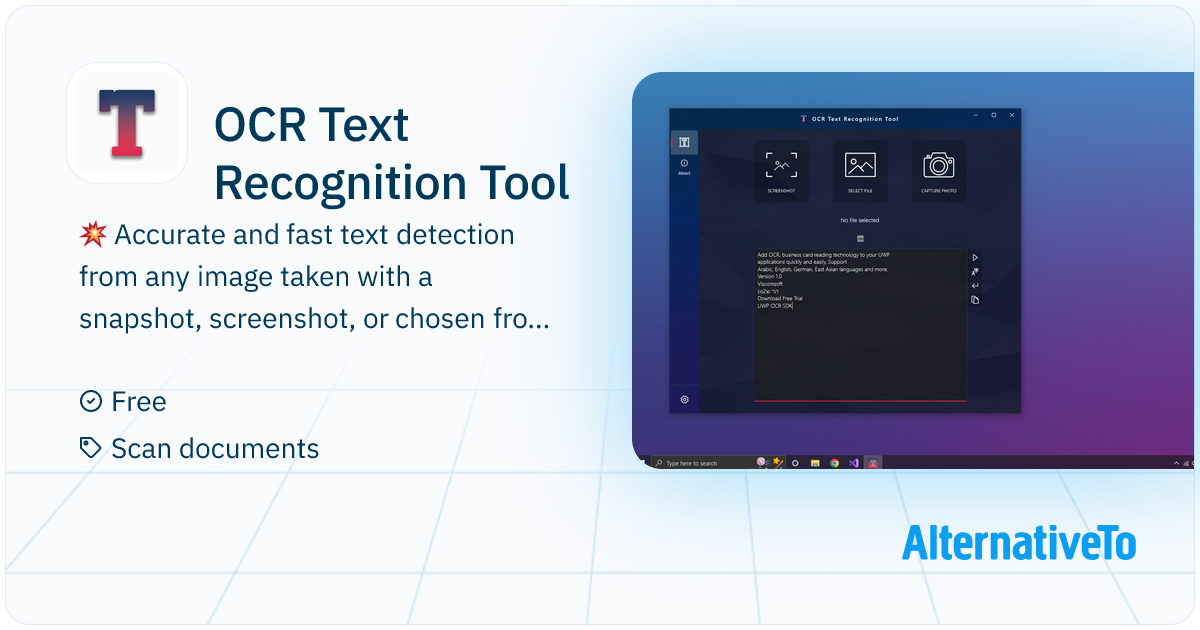 OCR Text Recognition Tool: Provides accurate and fast text detection ...
