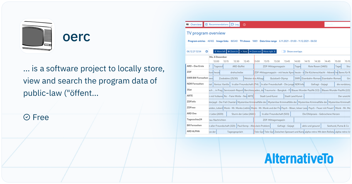 oerc: TV program data collector application for public-law channels in ...