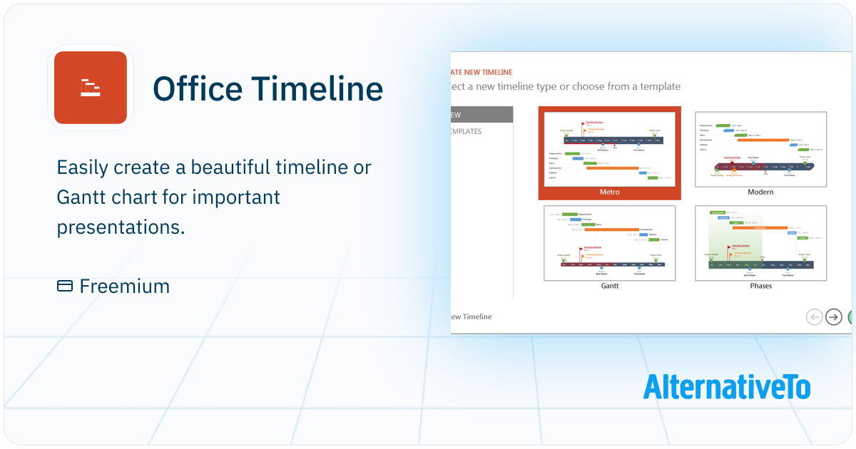 Office Timeline: Easily create a beautiful timeline or Gantt chart ...