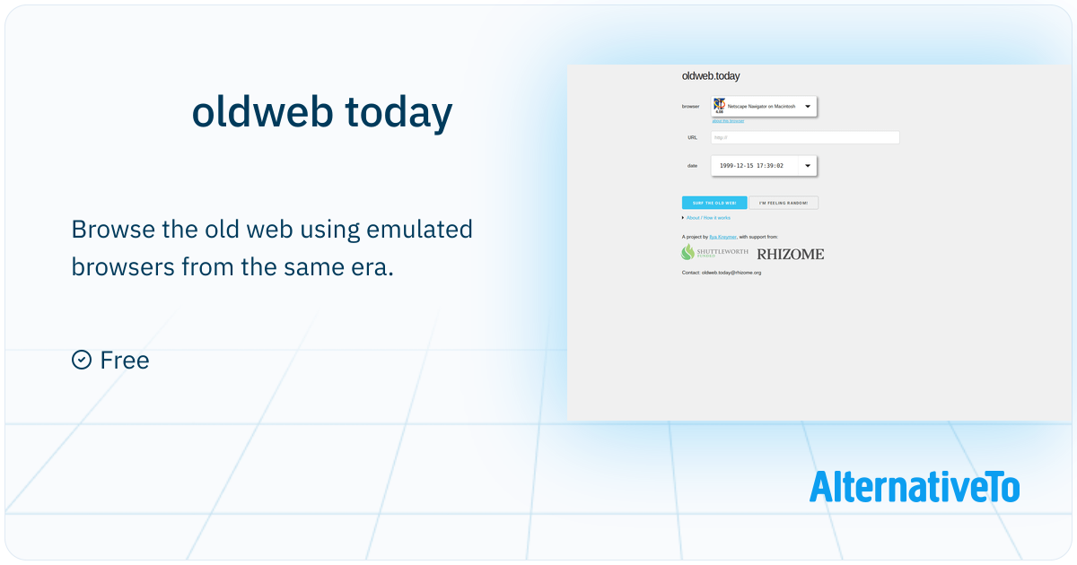 oldweb today: Browse the old web using emulated browsers from the same ...