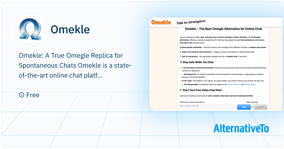 Omekle: The #1 Omegle alternative, offering a seamless experience for ...