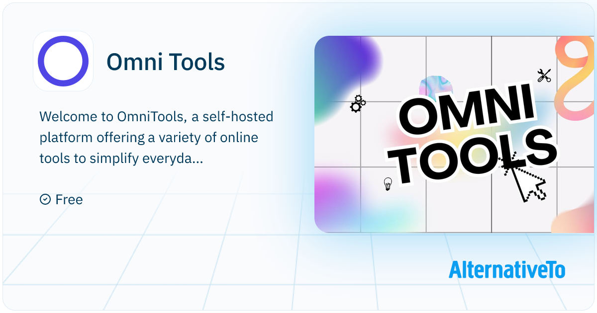 Omni Tools: Collection of handy online tools for everyone | AlternativeTo