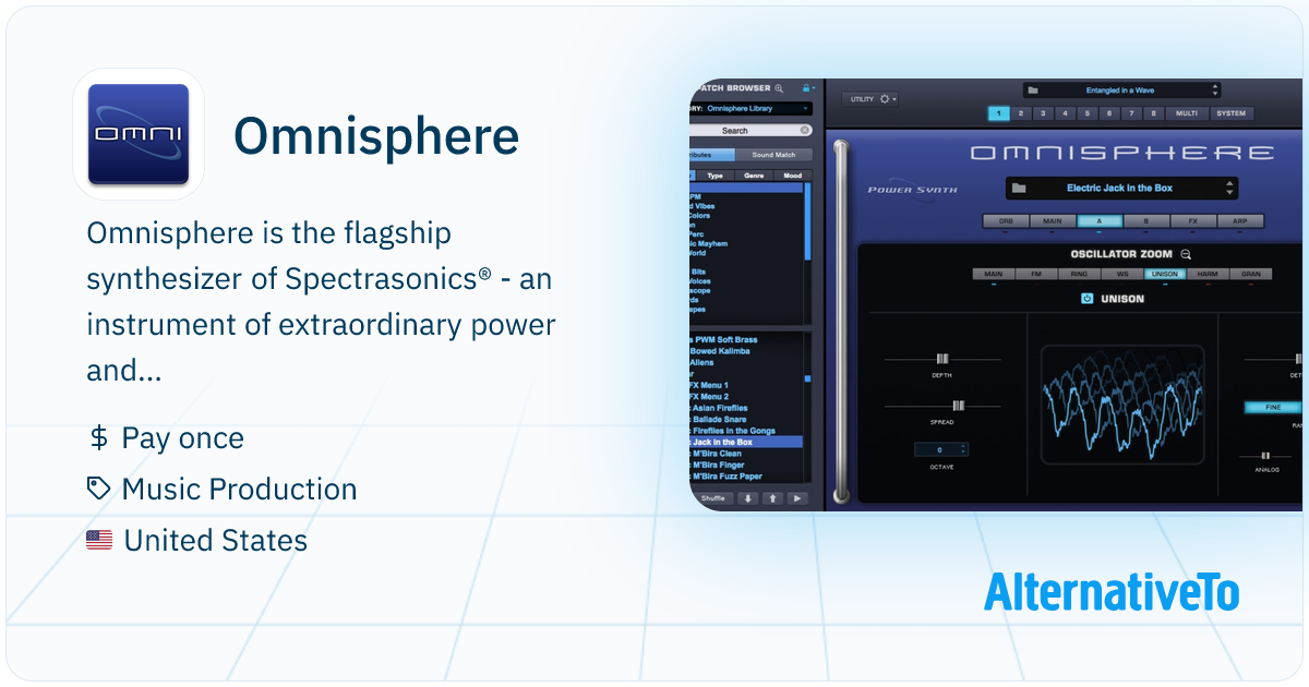 Omnisphere: Piano, pad and synth VST for DAW's | AlternativeTo