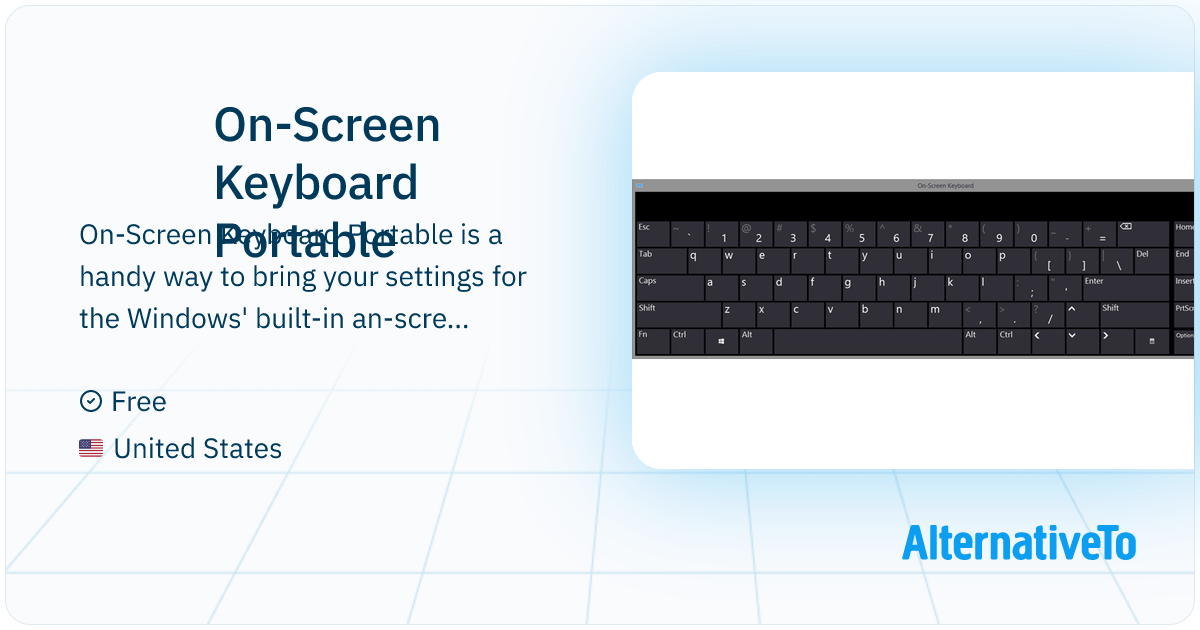 On-Screen Keyboard Portable: A virtual keyboard to go | AlternativeTo