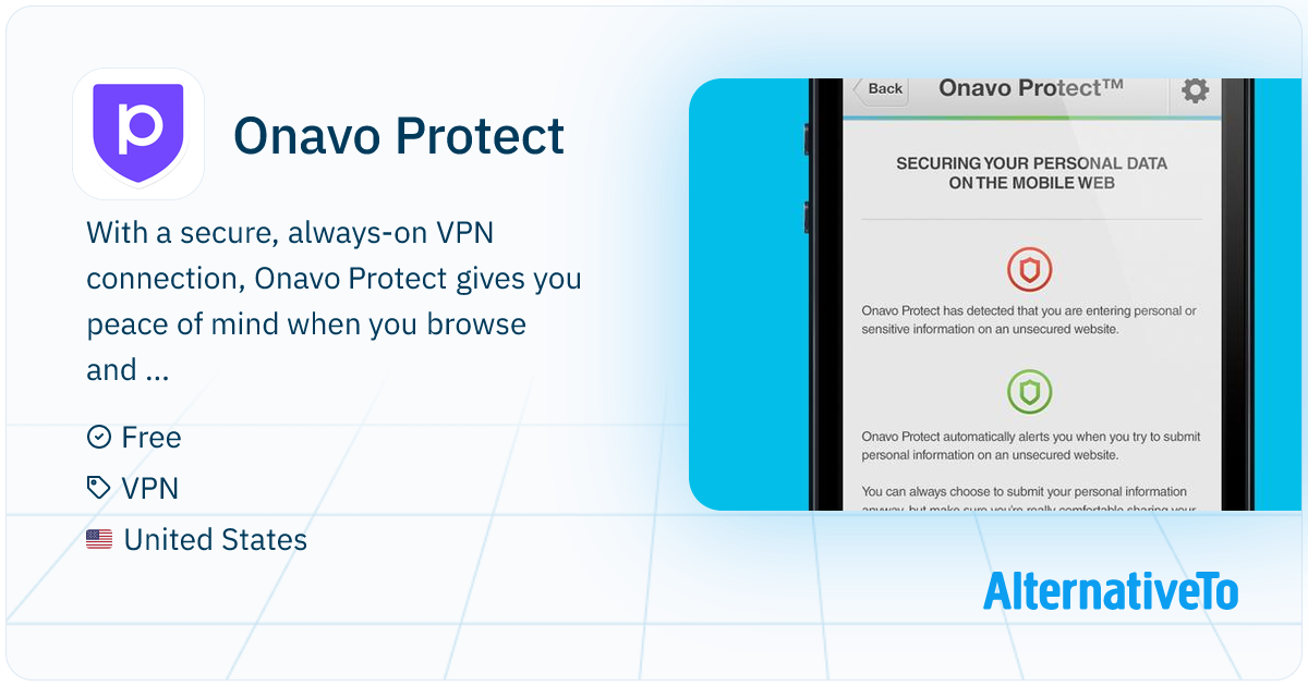 Onavo Protect: With a secure, always-on VPN connection, Onavo ...