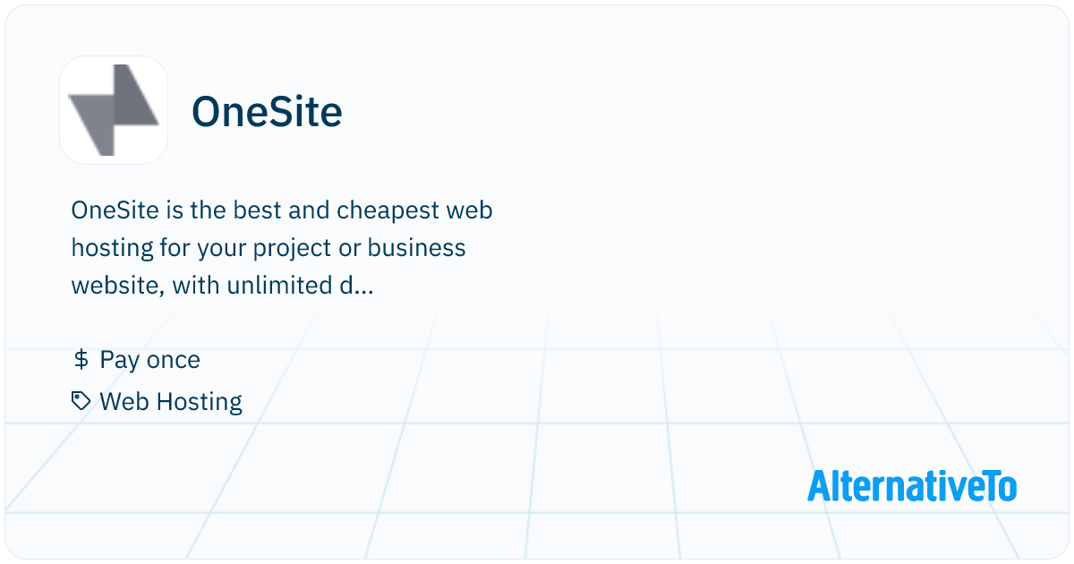 OneSite: The best and cheapest web hosting for your project or business ...