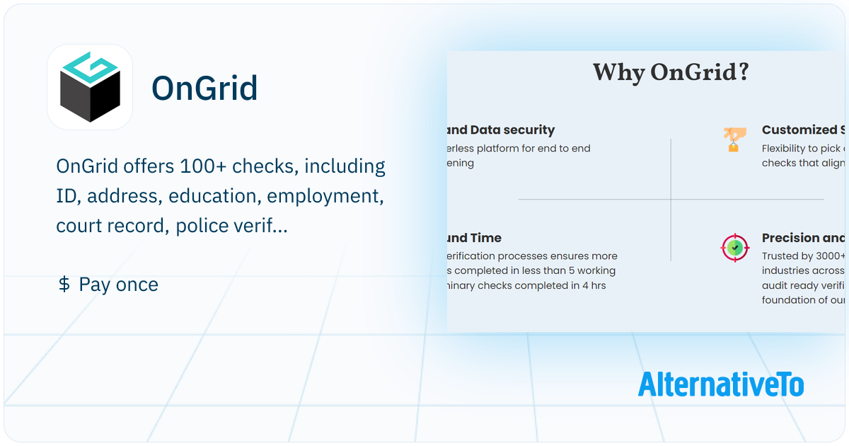OnGrid: Is India's leading digital trust platform, having completed ...