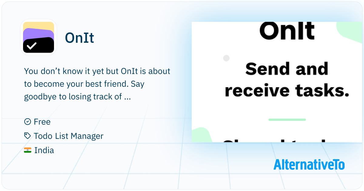 OnIt: Straightforward task management app that allows users to ...