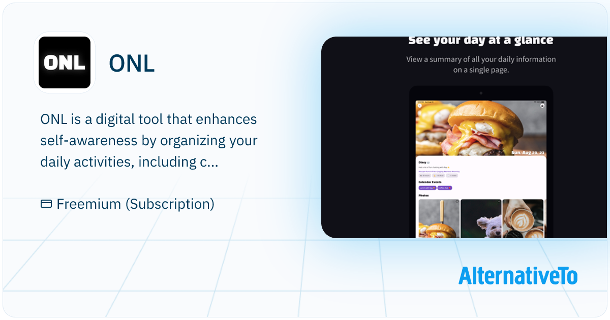 ONL: Automatically organized daily life | AlternativeTo