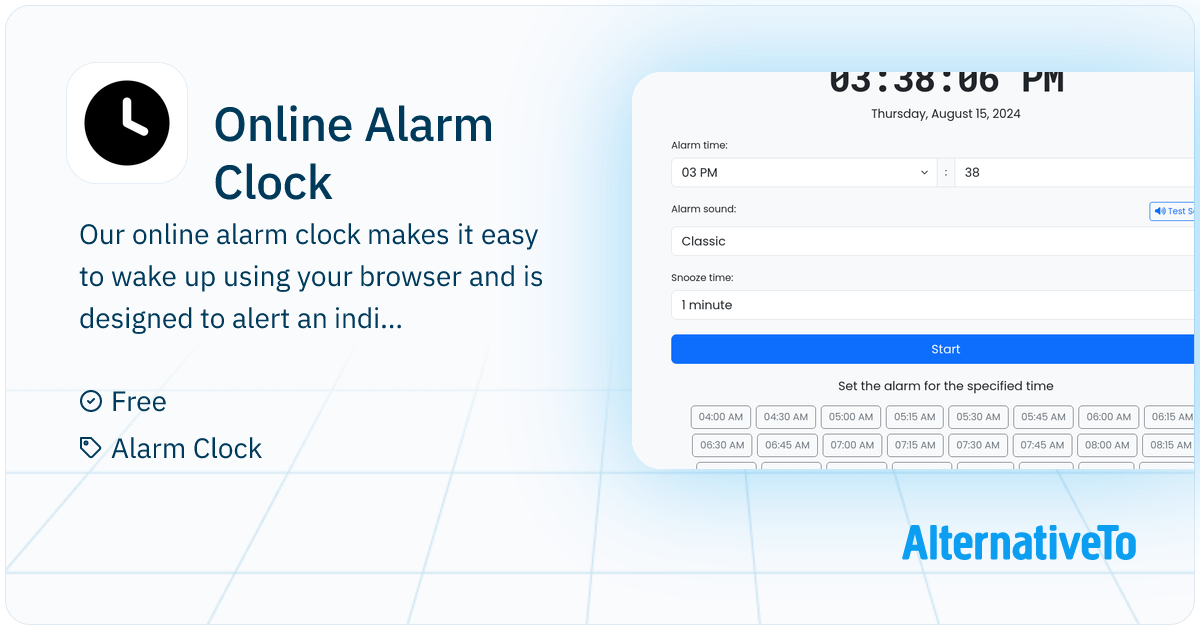 Online Alarm Clock: Wake up easier with our online alarm clock ...