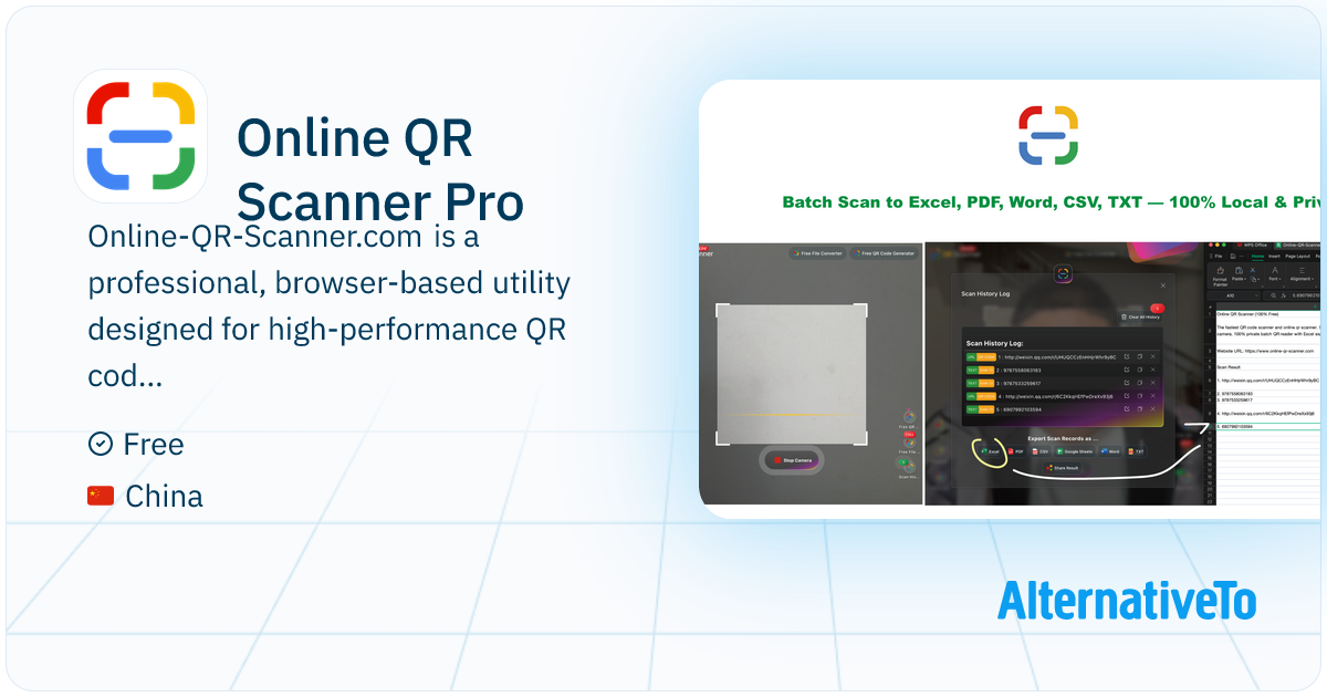 Online QR Scanner Pro: A privacy-first, offline QR and barcode toolkit ...