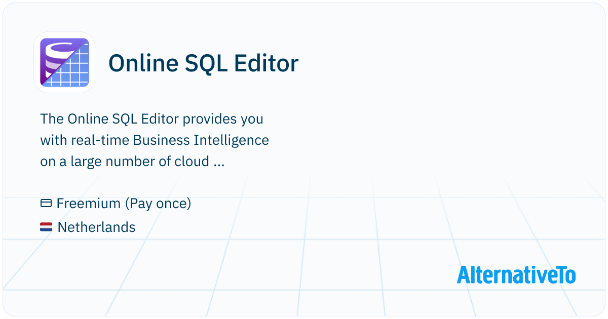 Online SQL Editor: The Online SQL Editor provides you with real-time ...