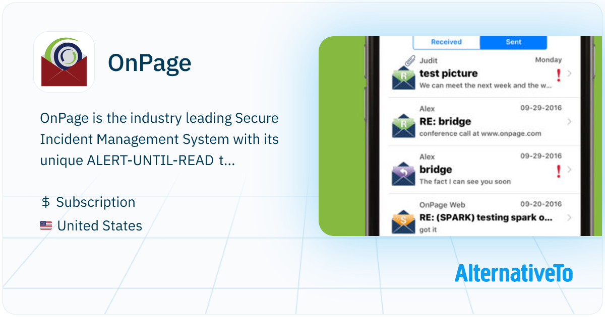 OnPage: The industry leading Secure Incident Management System with its ...