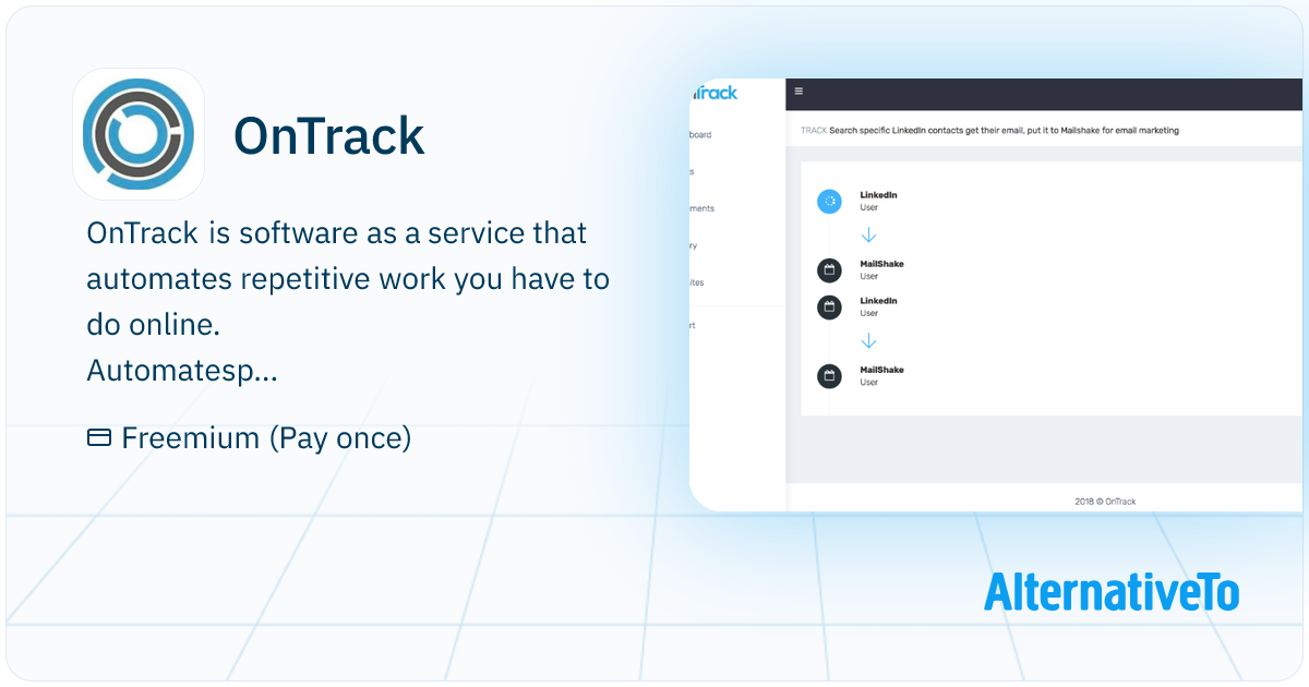 OnTrack: Is software as a service that automates | AlternativeTo