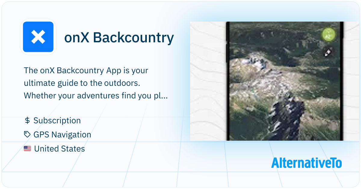 onX Backcountry: Offline GPS navigation with topographic maps and trail ...