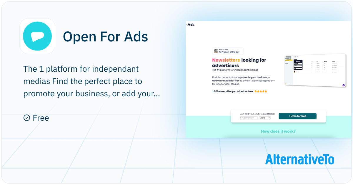 Open For Ads: A platform to connect independent medias & advertisers ...