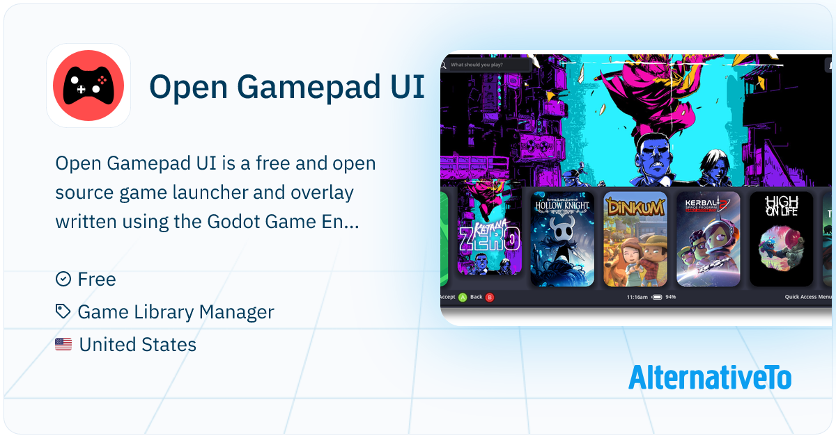 Open Gamepad UI : Open source controller-native launcher and ...