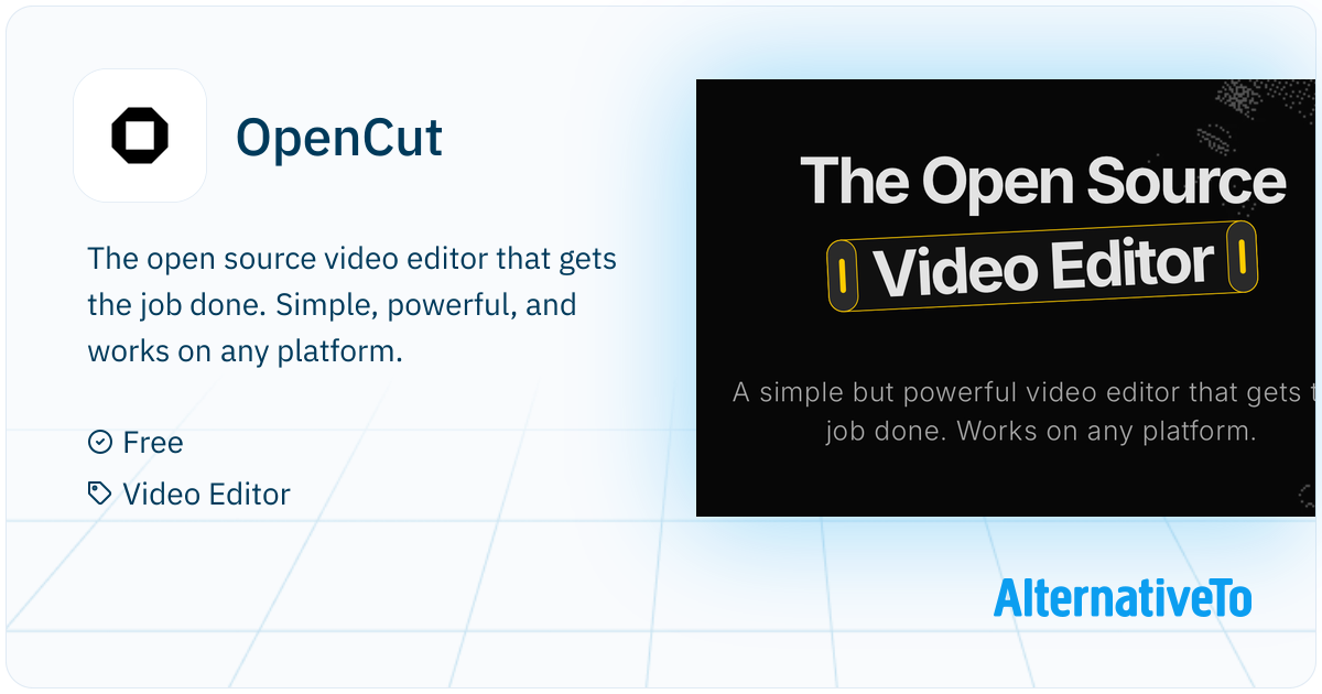 OpenCut: The open-source CapCut alternative | AlternativeTo