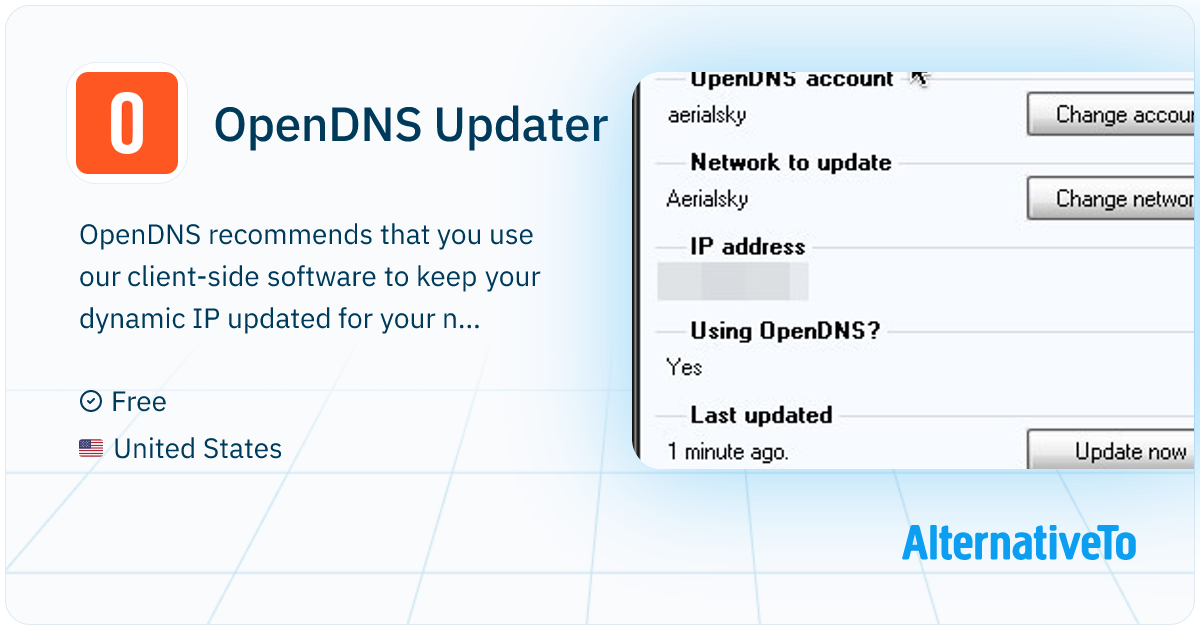 OpenDNS Updater: OpenDNS recommends that you use our client-side ...