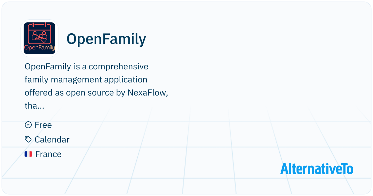 OpenFamily: Comprehensive family management application | AlternativeTo