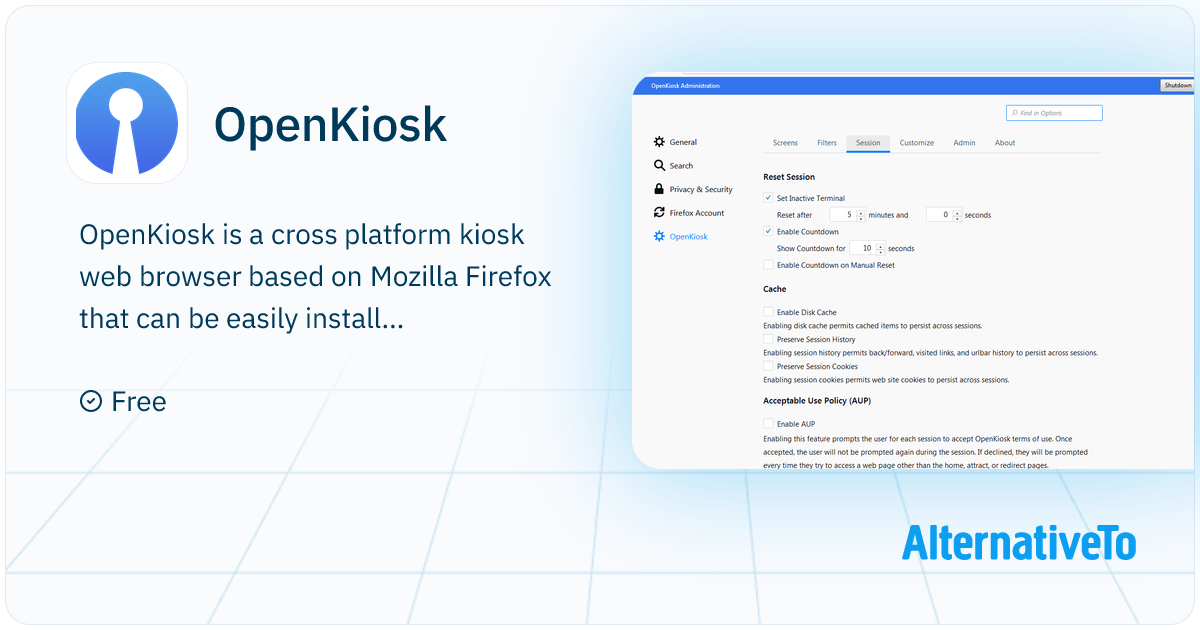 OpenKiosk: Cross platform kiosk web browser based on Mozilla Firefox ...