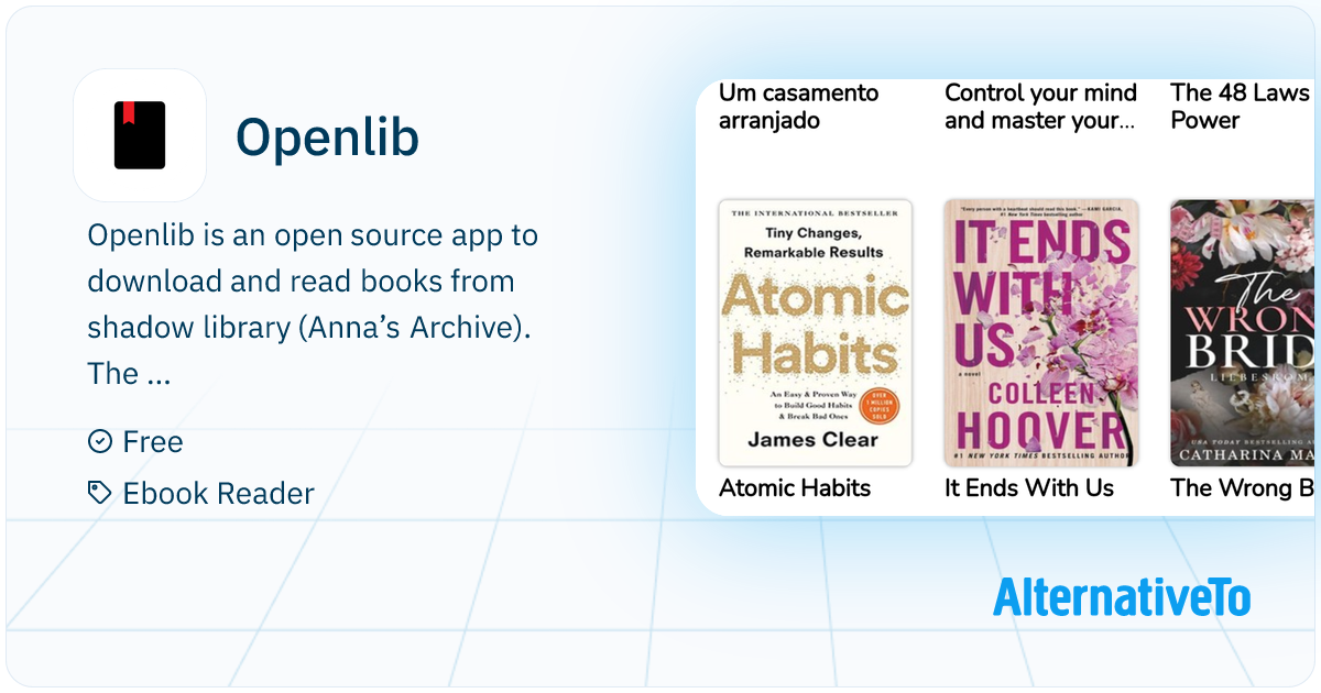 Openlib: An Open source app to download and read books from shadow ...