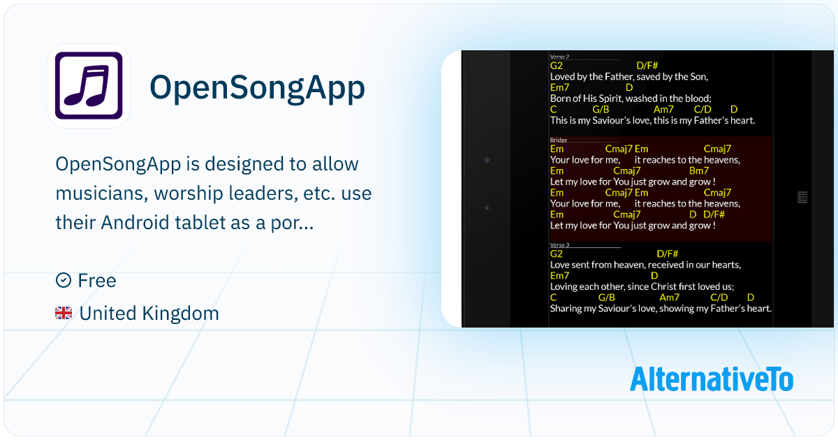 OpenSongApp: Use your Android device as a mobile songbook and presenter ...