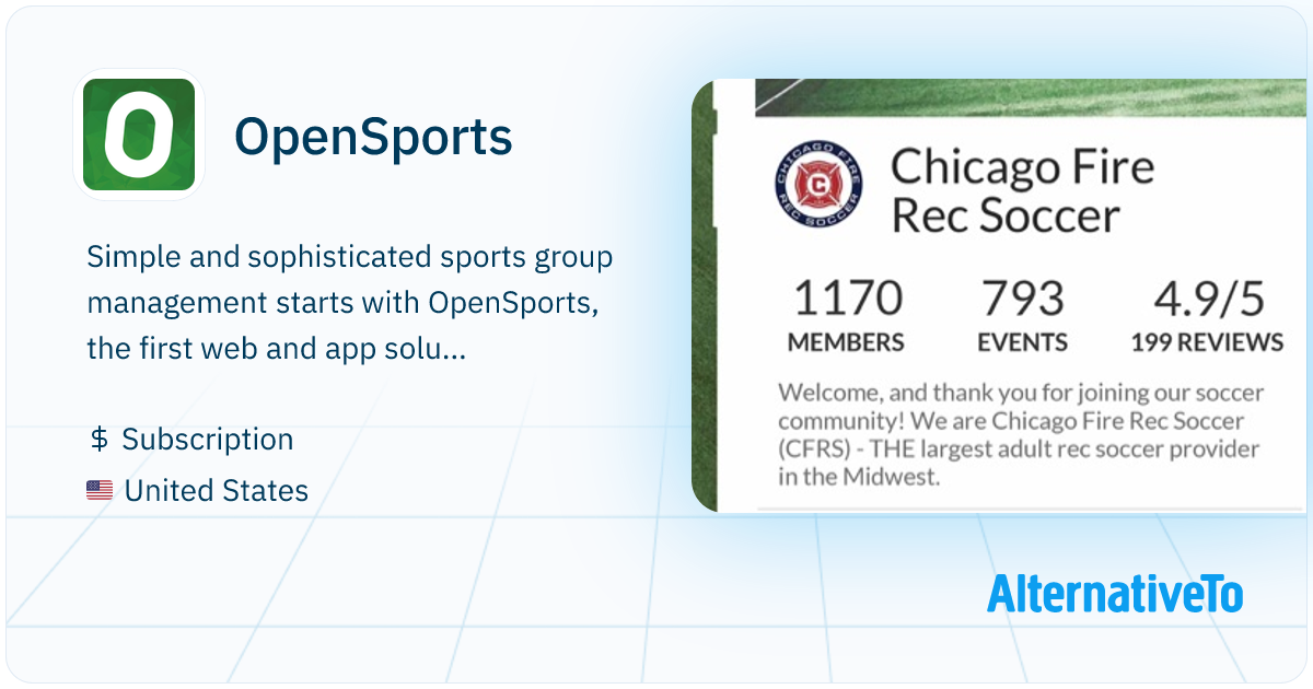 OpenSports: Web and mobile app that helps sports organizers create ...