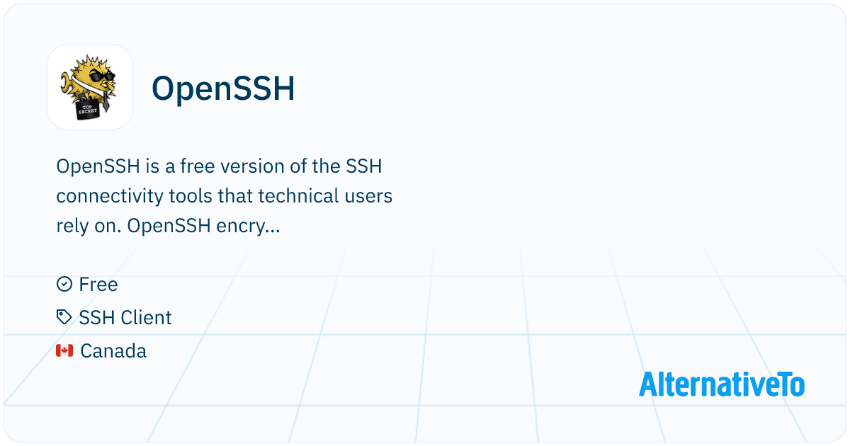 OpenSSH: The premier connectivity tool for remote login with the SSH ...