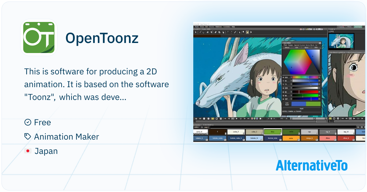 OpenToonz: Open-source 2D animation with vector, raster, node effects ...