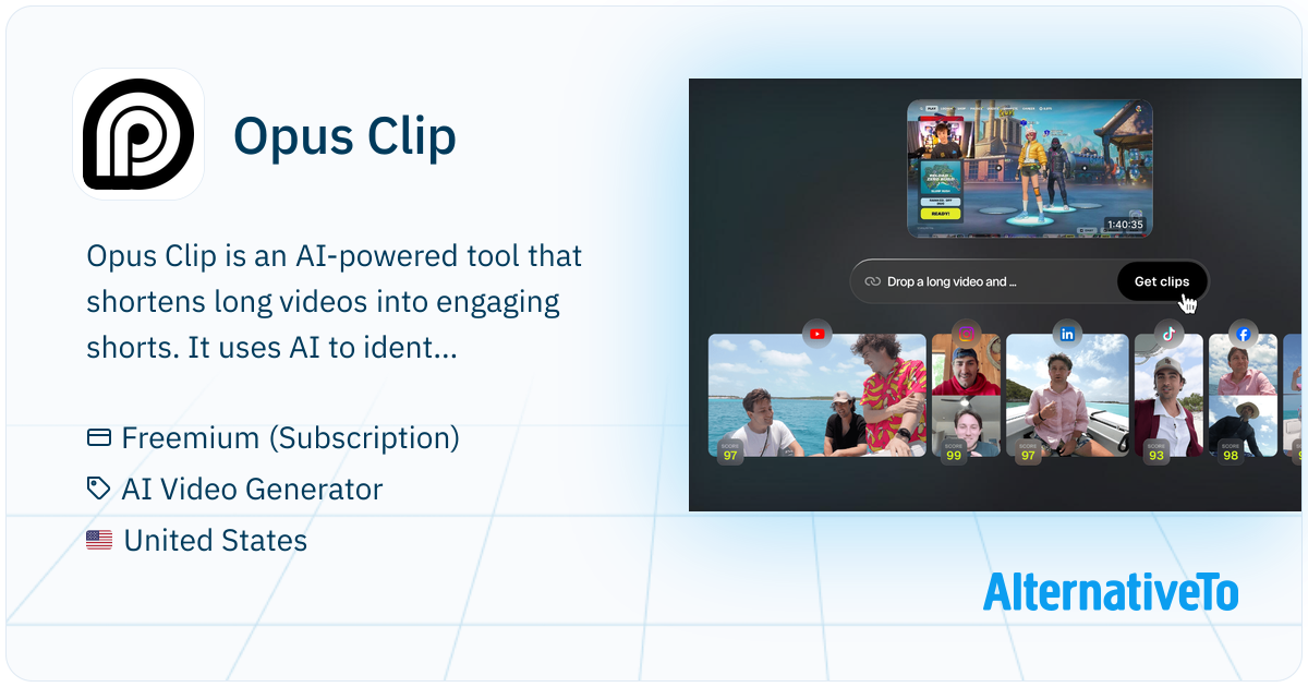Opus Clip: AI converts long videos into viral-ready clips for social ...