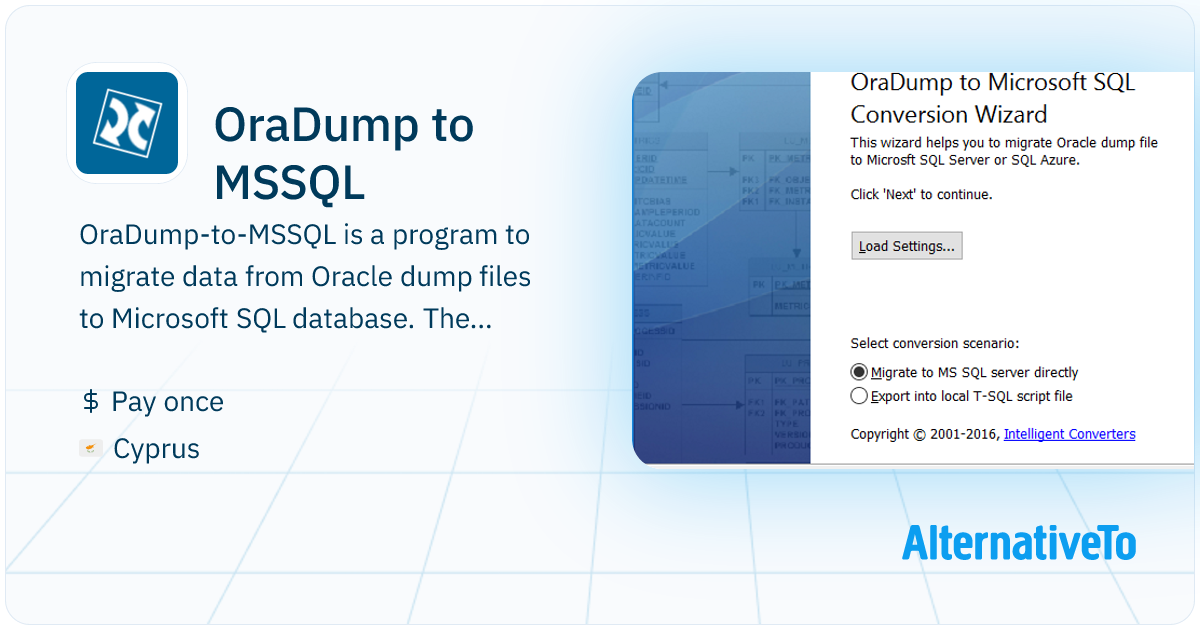 OraDump to MSSQL: OraDump-to-MSSQL is a program to migrate data from ...