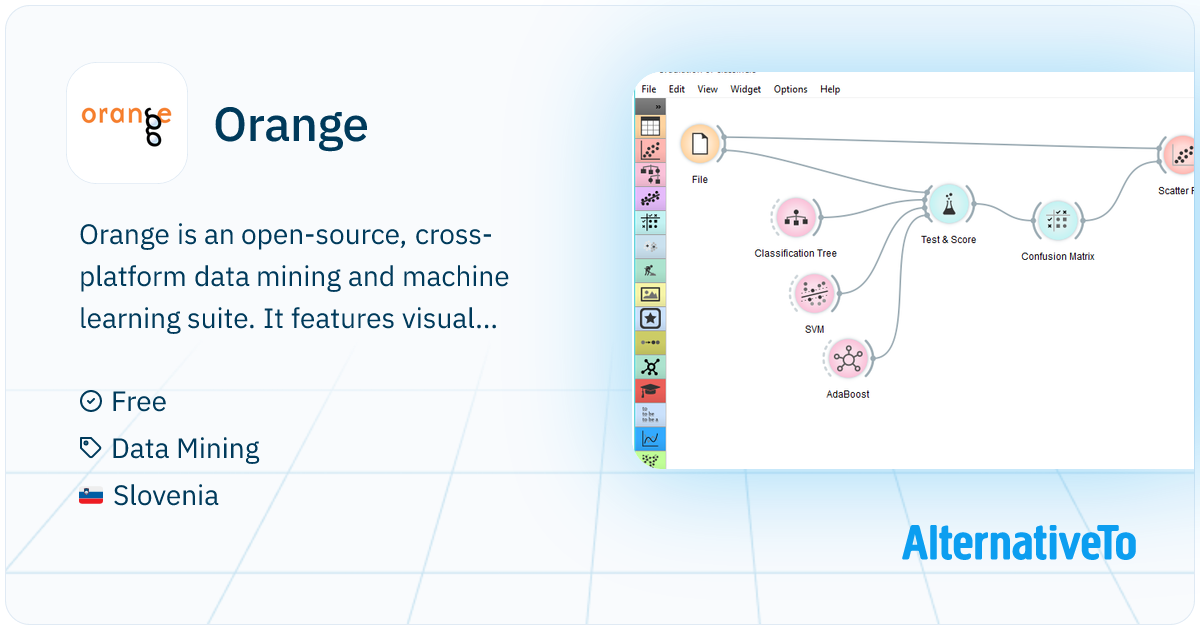 Orange: Machine learning for novice and experts | AlternativeTo