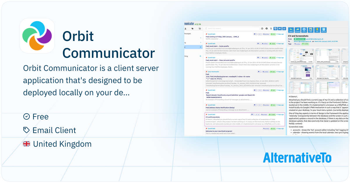 Orbit Communicator: Client server application that's designed to be ...