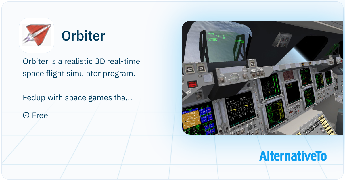 Orbiter: Realistic 3D real-time space flight | AlternativeTo