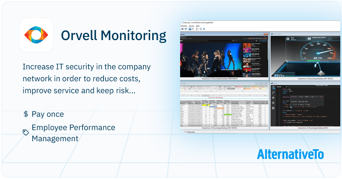 Orvell Monitoring: Computer monitoring software including screen ...