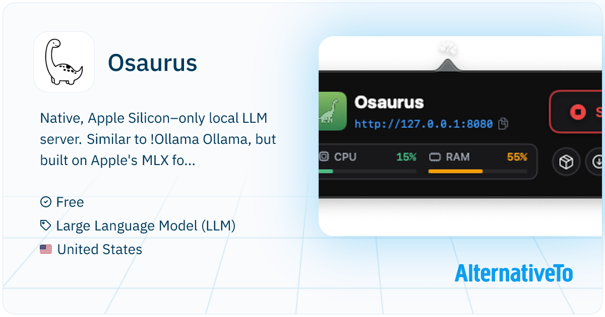 Osaurus: AI edge infrastructure for macOS. | AlternativeTo