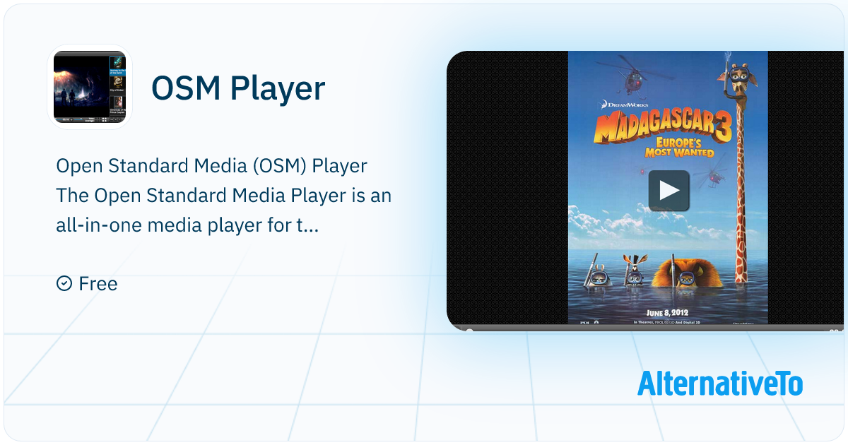 OSM Player: Open Standard Media Player (OSM Player) is an all-in-one ...