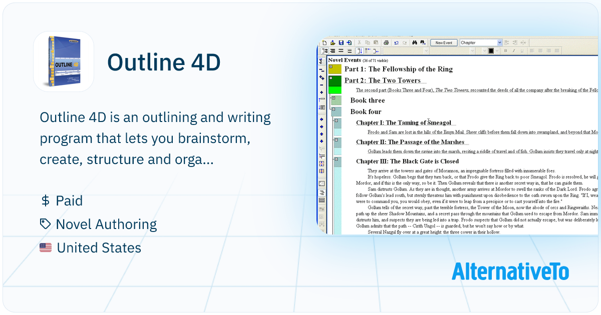 Outline 4D: Outlining and writing program | AlternativeTo
