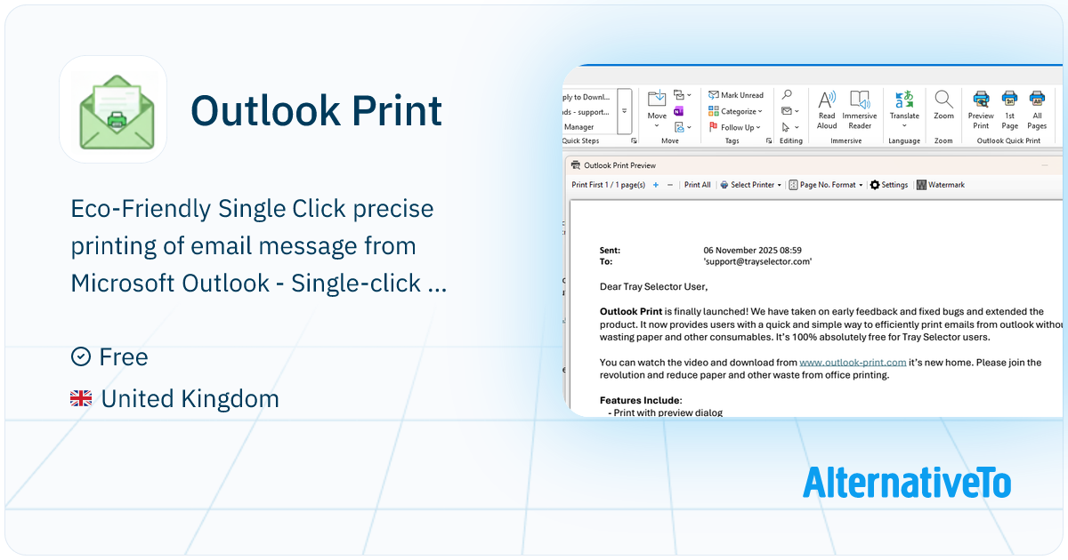 Outlook Print: Save time, paper, and printer resources with intelligent ...