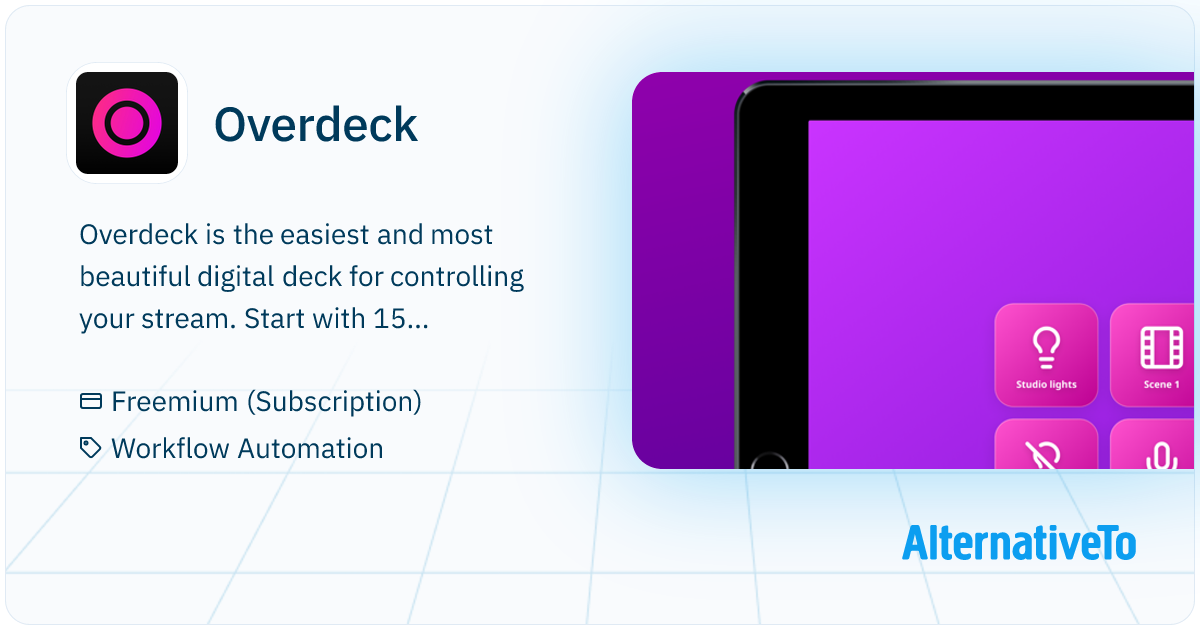 Overdeck: The easiest and most beautiful digital deck for controlling ...