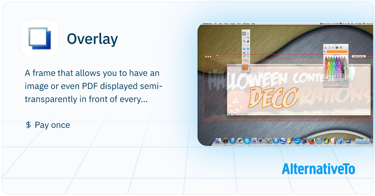 Overlay: A frame that allows you to have an image or even | AlternativeTo