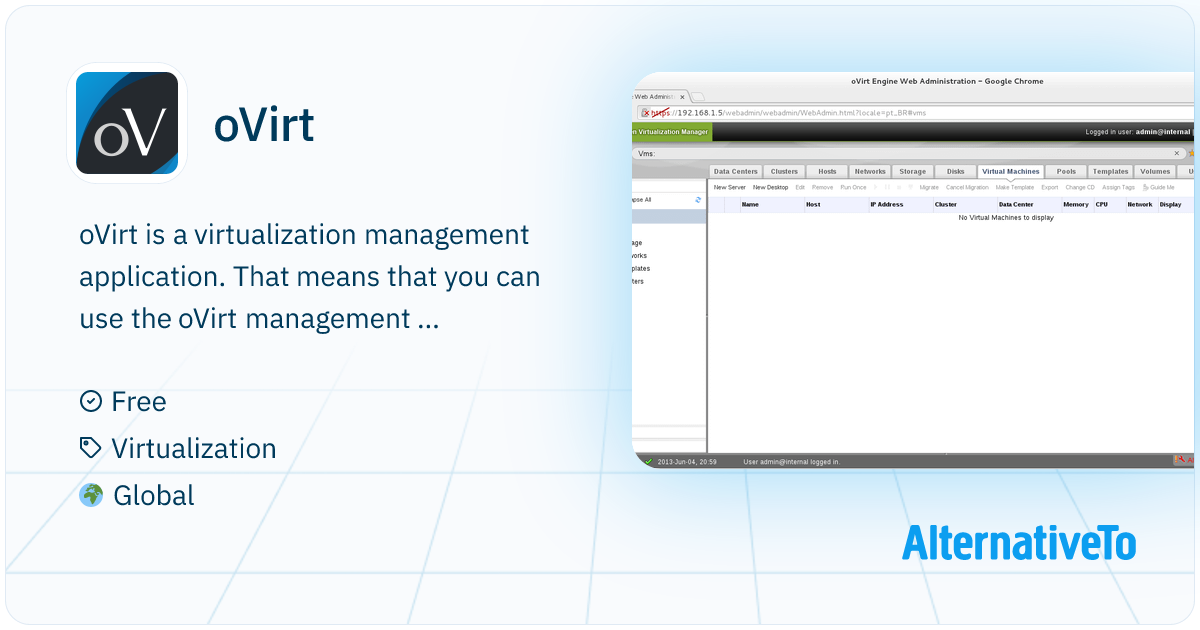 oVirt: Virtualization management application | AlternativeTo