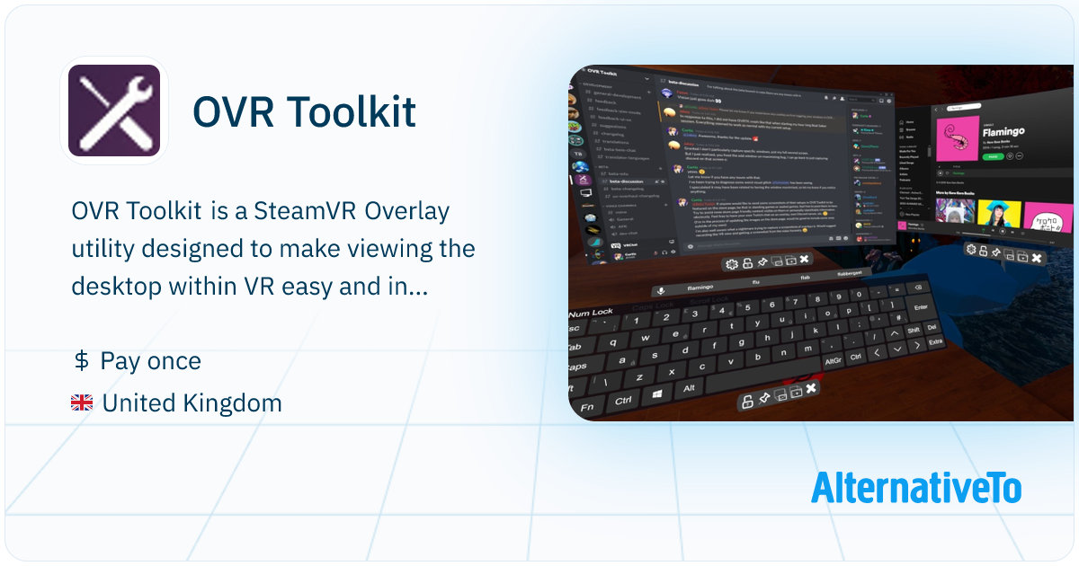 OVR Toolkit: SteamVR Overlay utility designed | AlternativeTo